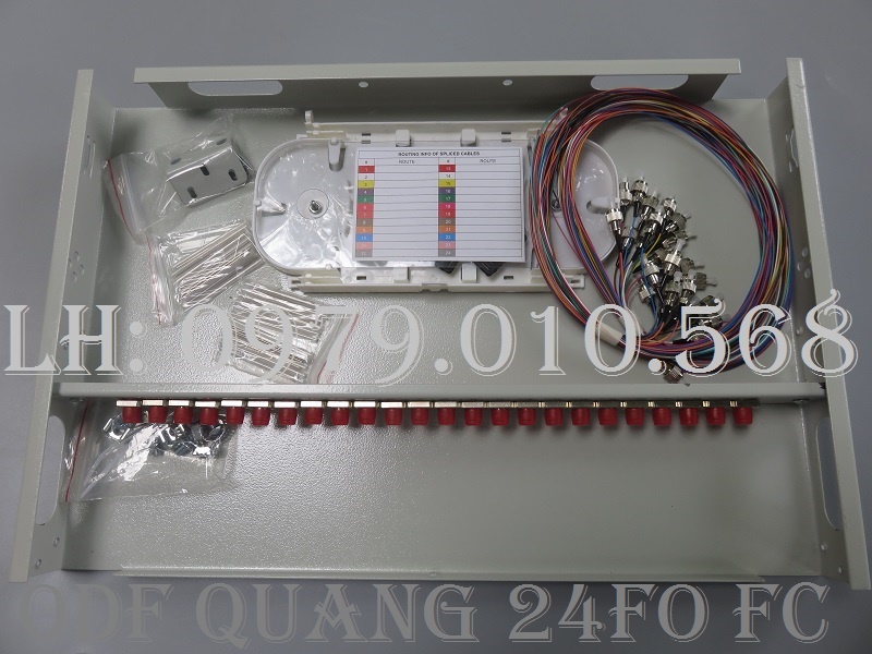 Hộp phối quang ODF 24fo chuẩn FC Full phụ kiện TL-telecom